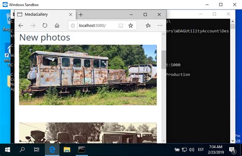 running core apps on windows sandbox