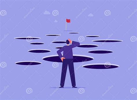 Planning And Obstacle Avoidance Concept Stock Illustration