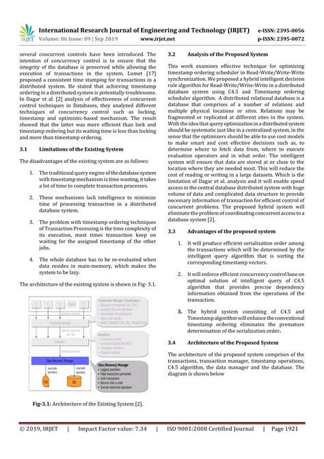 irjet effective technique for optimizing timestamp ordering in read write write write