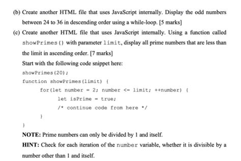 Solved Question 3 17 Marks A Create A Html File That