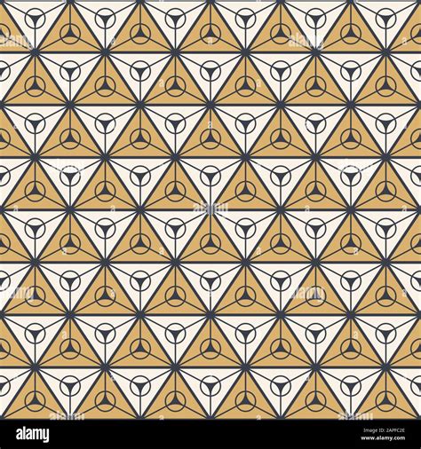Abstract Seamless Pattern Of Triangles Divided Into Three Equal Parts