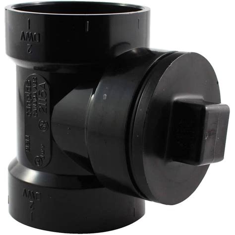 Canplas 2 Hub X Hub Abs Cleanout Tee With Plug Home Hardware