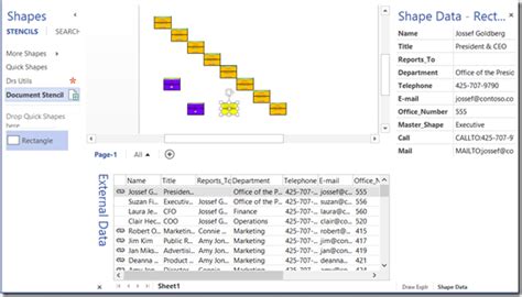 Dropping And Connecting Linked Data Shapes In Visio Bvisual