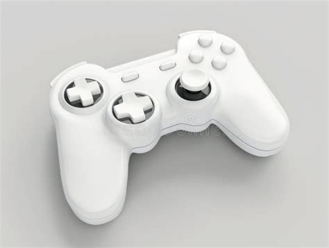 White Game Controller On Neutral Background Stock Image Image Of Wireless Electronic 311612853