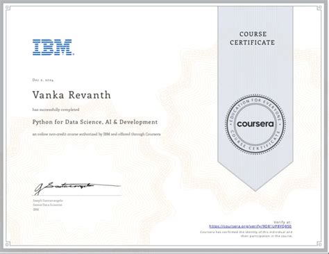revanth vanka on linkedin datascience python ai careergrowth ibm