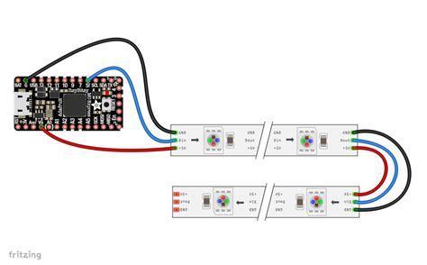 Circuit Diagram Neopixel Infinity Cube Adafruit Learning System