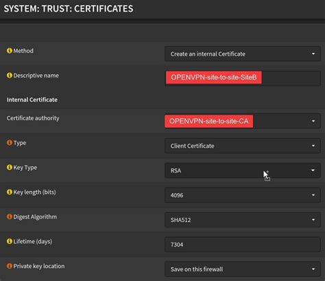 Openvpn Site To Site Using Ssltls Certificate Based Authentication