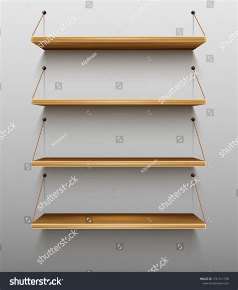 Empty Wall Bookshelf