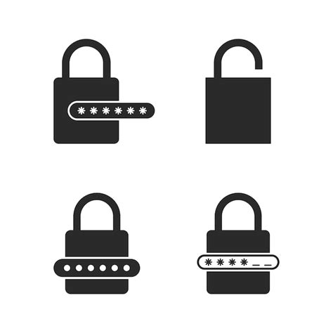 Premium Vector Padlock Security Password Icon