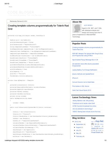 Radgrid Pdf