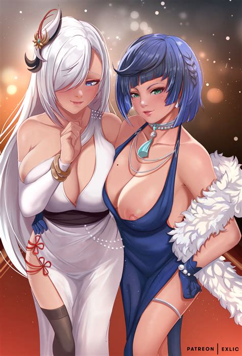 Shenhe X Yelan By Exlic Aurorallure