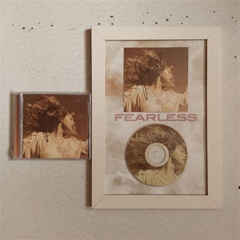 Signed Taylor Swift Fearless Tv Hobbies And Toys Music And Media Cds And Dvds On Carousell