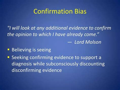 Ppt Confirmation Bias Powerpoint Presentation Free Download Id 2512086