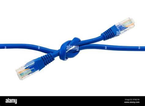 Connected Internet Cables Stock Photo Alamy