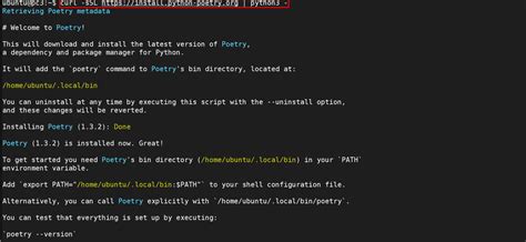 How To Install Poetry On Ubuntu 2204 Real Time Cloud Services Llc