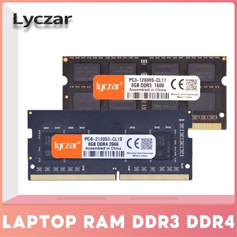 Lyczar Ddr3 Ddr4 8gb 4gb 16gb แล็ปท็อป Ram 1333 1600 2400 2666 Ddr3l 204pin Sodimm หน่วยความจํา