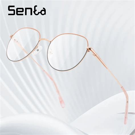 센타 안티 블루 라이트 안경 라운드 여성용 안경 프레임 레스트 렌즈 한국 스타일 안경 여성용 무료 배송 Aliexpress