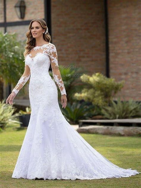 Сватбена рокля от дантела Xs S M L Xl Xxl Xxxl Рокля Дамско бял Облекло София Стилна