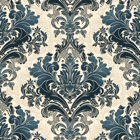 Damask Digital Pattern Instant Download Etsy