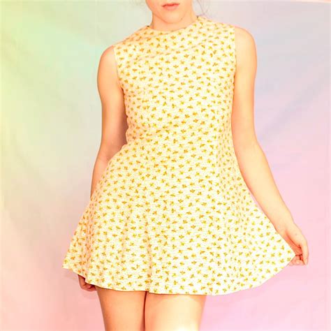 Vintage Bumble Bee Mini Dress