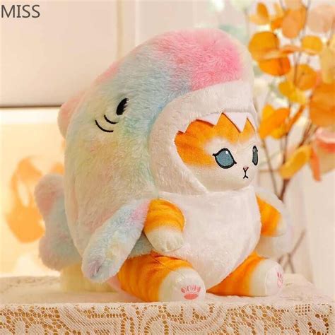 Кот Акул 20/33 см Мягкая игрушка / Кошка в костюме акулы / Плюшевый ...