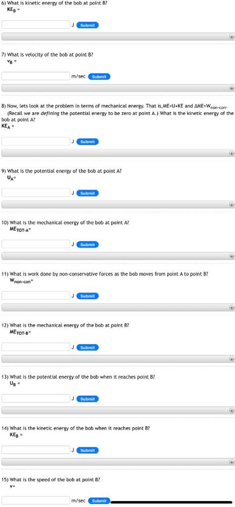 Solved Unit Homework Homework Potential Energy And Chegg