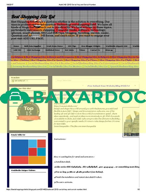 Autocad 2010 Serial Key And Serial Number Autodesk Auto Cad Pdf Pdf