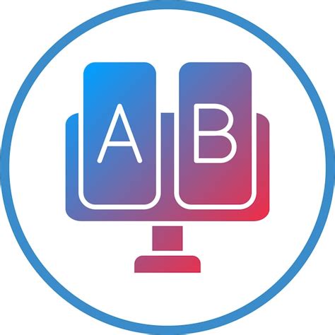 Premium Vector Vector Design Ab Testing Icon Style
