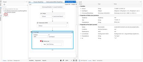 how can i get the 1st value in json object activities uipath