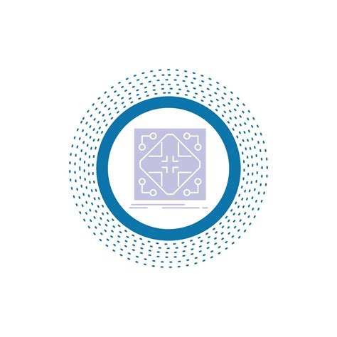 Data Infrastructure Network Matrix Grid Glyph Icon Vector Isolated