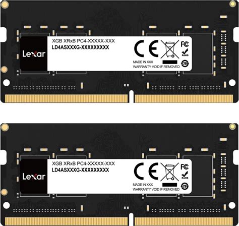 Lexar Sodimm Ddr4 Ram Kit 16go 2x8go Dram 3200 Mhz Ram Ddr4 Sodimm Pour Ordinateur Portable