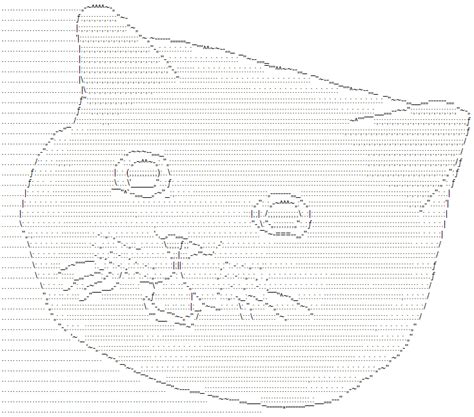 Pusheen The Cat Ascii Art Copy Paste Codes Cool Ascii