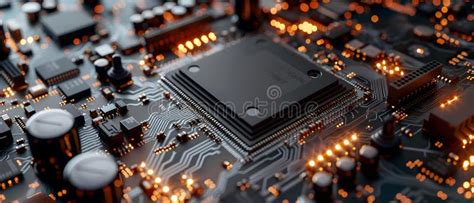 Futuristic Processor Core The Heart Of High Tech Computing Concept Technology Computing