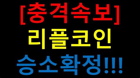 리플분석 ★속보★ 리플xrp는 증권이 아니다 승소확정 리플목표가 리플코인 리플전망 리플코인전망 리플코인목표가