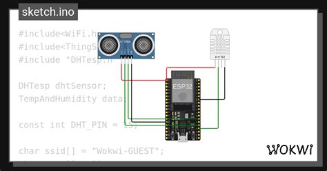 Ultrasound And Dht Sensors Wokwi Esp32 Stm32 Arduino Simulator