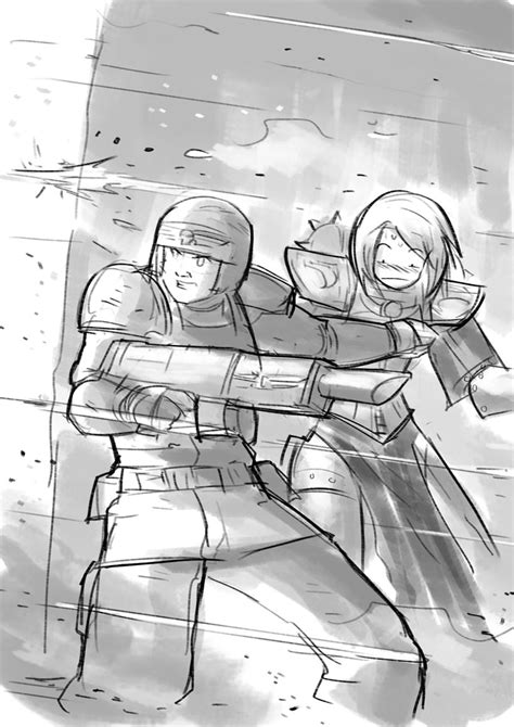 Adepta Sororitas And Astra Militarum Warhammer 40k Drawn By