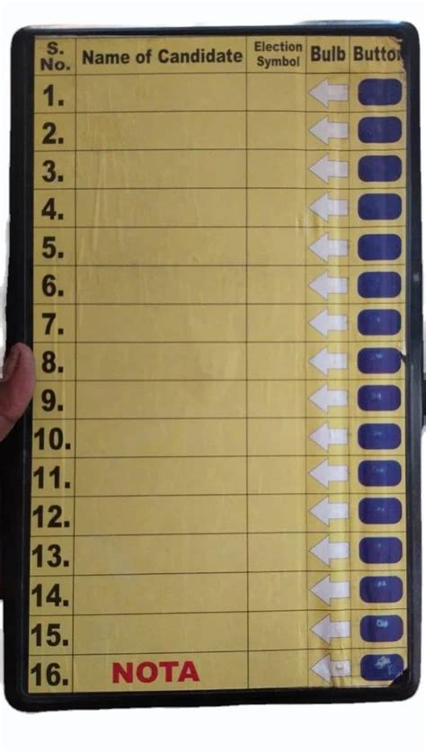 Yellow Demo Election Voting Machine At ₹ 150piece Electoral Systems