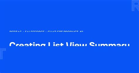 Redtag Salesforce Implementation And Consulting On Linkedin List View Summary