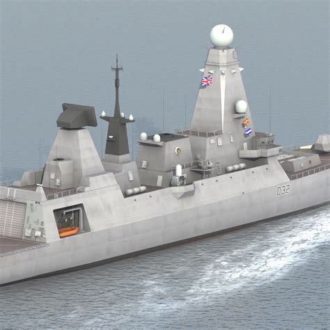 3dsmax Type 45 Daring Class Destroyer