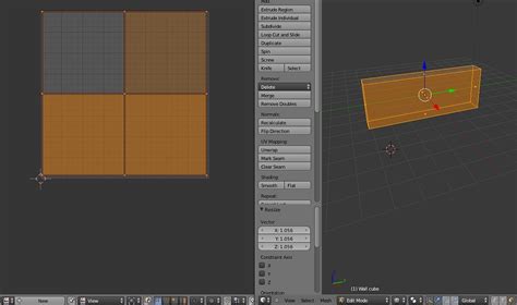 Uv Mapping Problem Unwrapping Cube With Cube Projection Materials And Textures Blender
