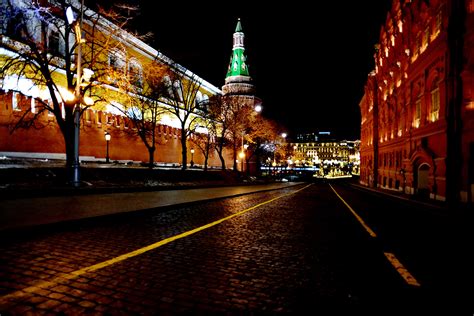 Moscow evening lights on Behance