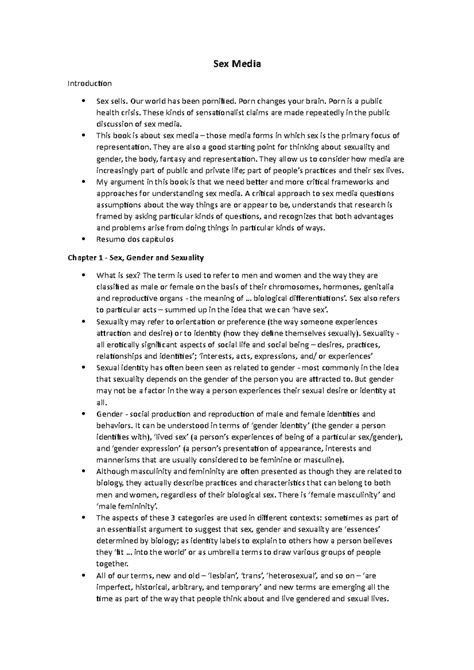 Sex Media Sex Media Introduction Sex Sells Our World Has Been Pornified Porn Changes Your