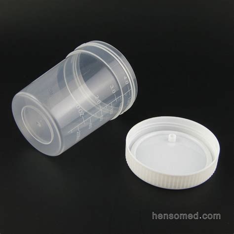 Specimen 100ml White Screw Cap Henso Medical