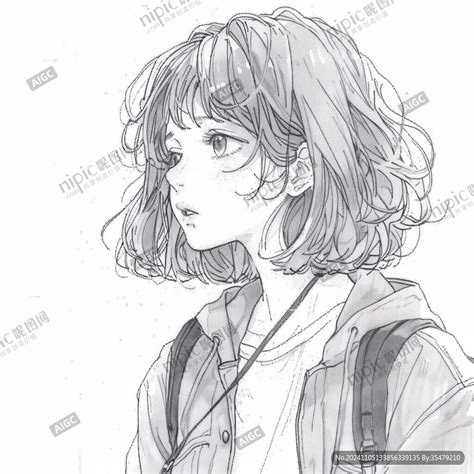 Ai创作图短发姑娘线稿 日系女孩线稿 线稿头像 女生头像黑白稿 头像线稿 手绘女头 头像约稿 姑娘线稿 漫画插画头像 少女线稿 插画少女头像 手绘女生头像 手绘动漫头像 人物插画短发女生 手绘