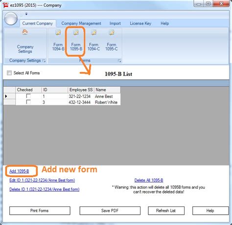 Ez Software How To Print Form B And B