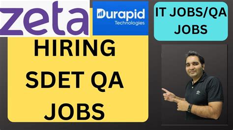 Sdet Jobs Rd Technical Learning Youtube