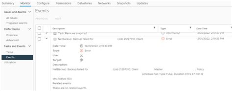 VROps VM NBU Snapshot Failing NuttyCloud