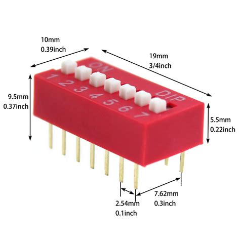 Dip Switch 14 Pin 7 Bit Pitch 2 54mm 2