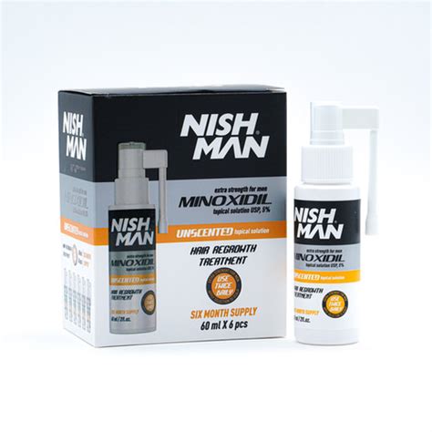 Nish Man Minoxidil 60 Ml X 6 Pzas Nishmanmexico