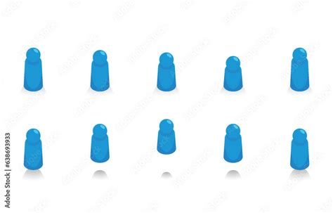 Sprite Sheet Of Board Game Pieces Or Token Characters Pack Of The Jump